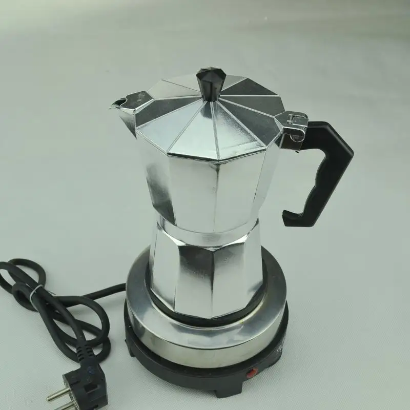 Italian handmade Mocha coffee machine Aluminum Octagon electric Moka ...