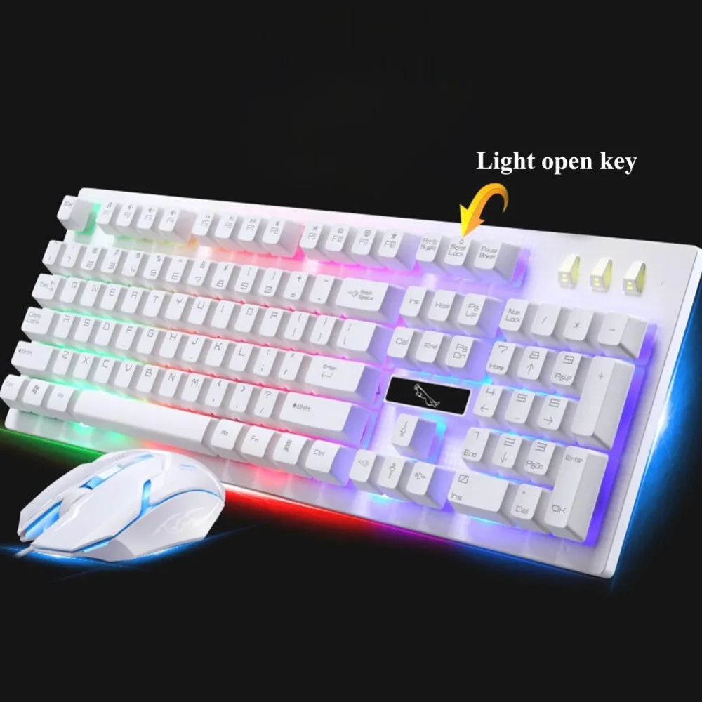 New USB Wired Powered Gamer Keyboard Backlight LED Pro Gaming Keyboard ...