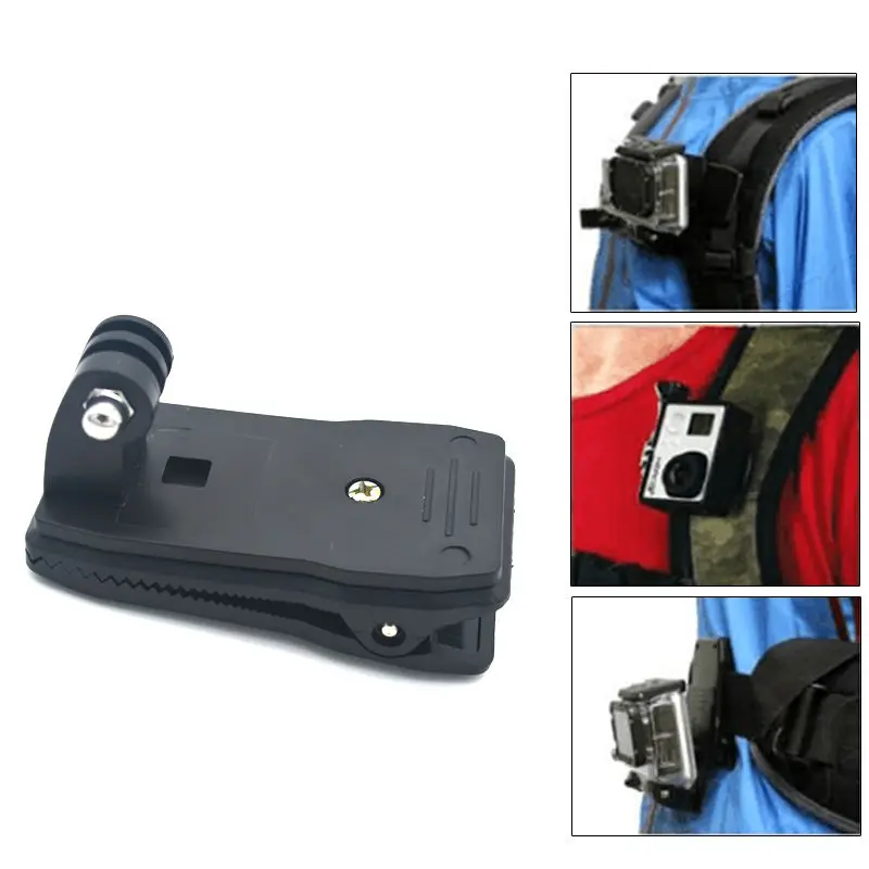 Action camera 360 degree Rotation Clip for GoPro Hero4 3+ 3 2 XiaoMi yi ...