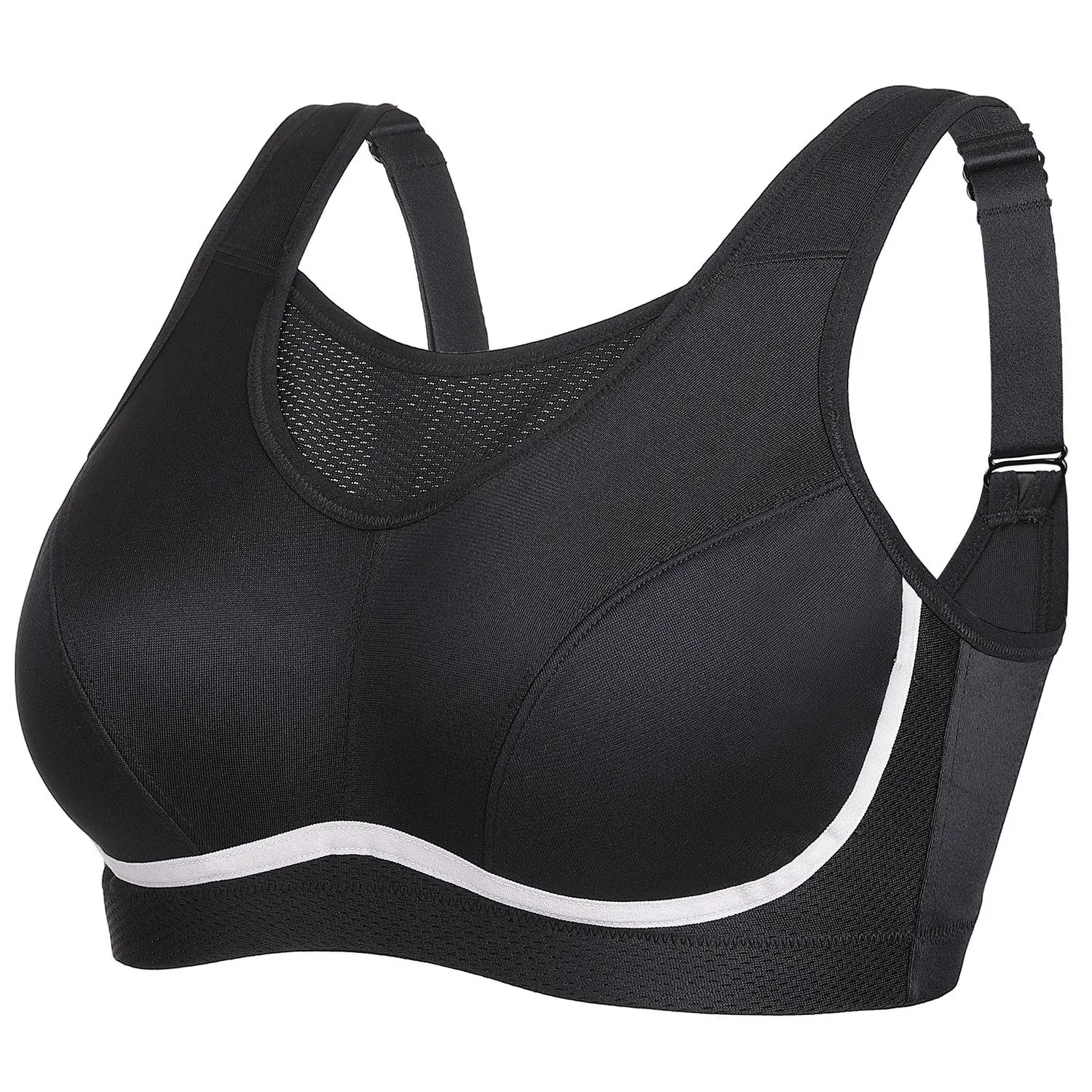 High Impact Sports Bra - Brigitte Black