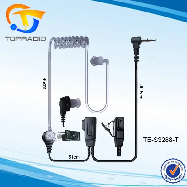 Topradio 2 Maneira de Rádio Fone De Ouvido 2.5mm Jack Microfone PTT ...