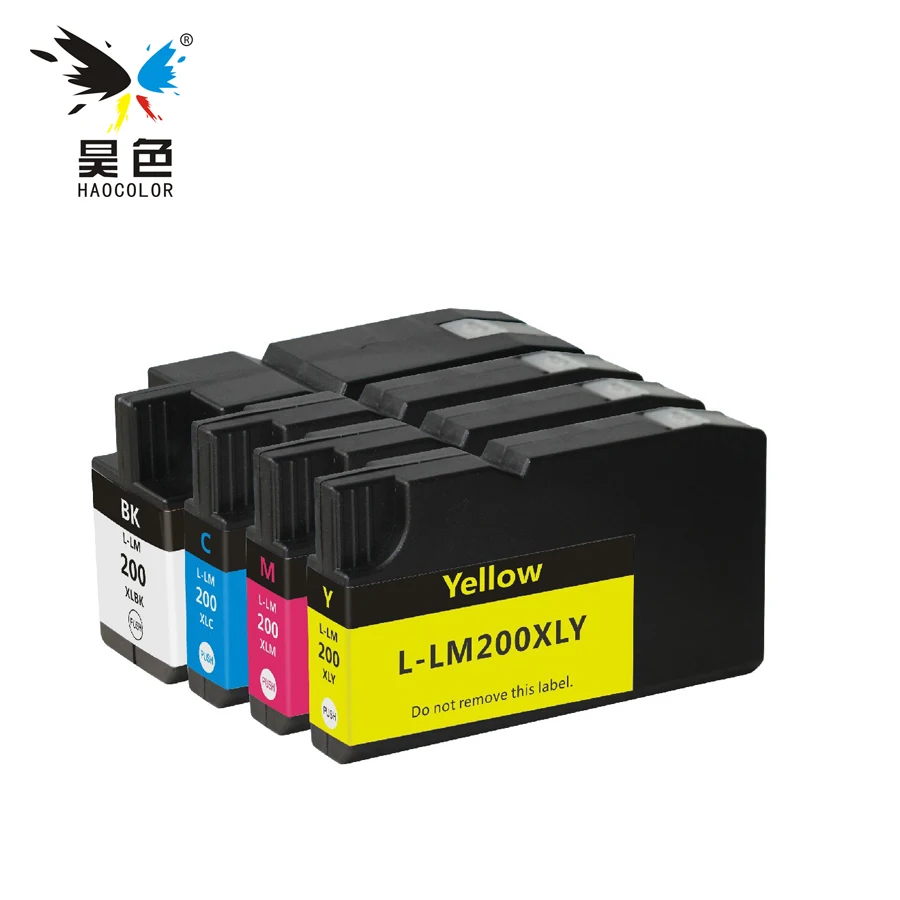 4 PCS 200 XL Ink Cartridges for Lexmark OfficeEdge Pro4000c/Pro4000 ...