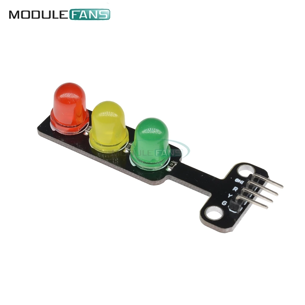 Mini 5V Traffic Light LED Display Module for Arduino Red Yellow Green ...