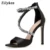 Eilyken Summer Fashion High Heel 11cm Women Sandals Rhinestone Crystal Heel Ladies Shoes Zipper ...