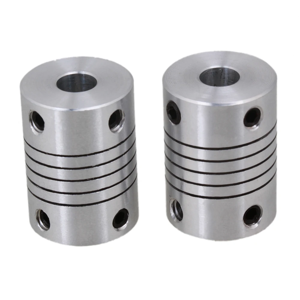 2pcs Elastic Coupling Connector 6.35x6.35 Top Tight Stepper Motor Clamp ...