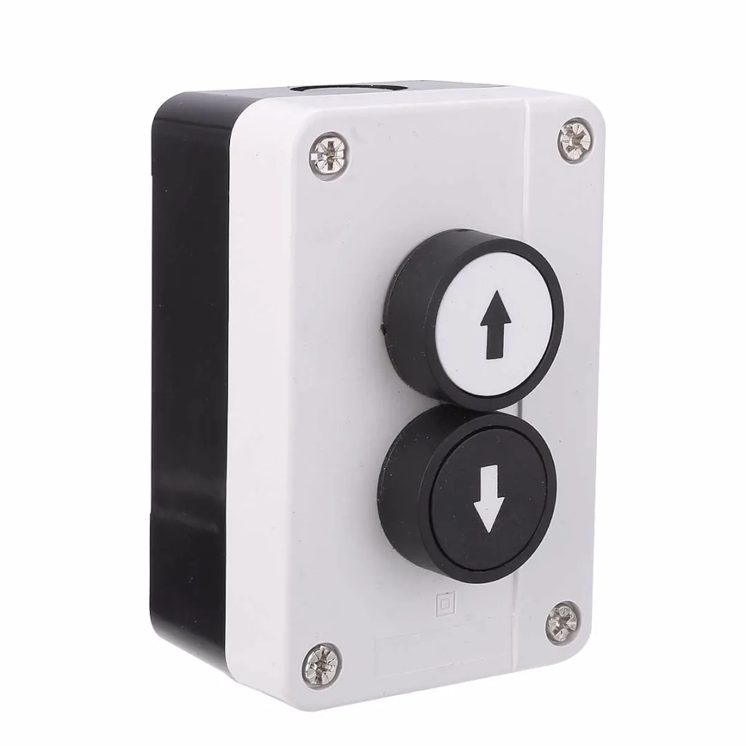 1pc Plastic Push Button Box Up/Down Arrows Switch Control Station Hoist ...