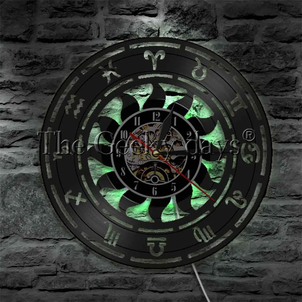 Zodiac Sign Wall Lamp Glow In The Dark Astrology Man Cave Bar Sign Led ...