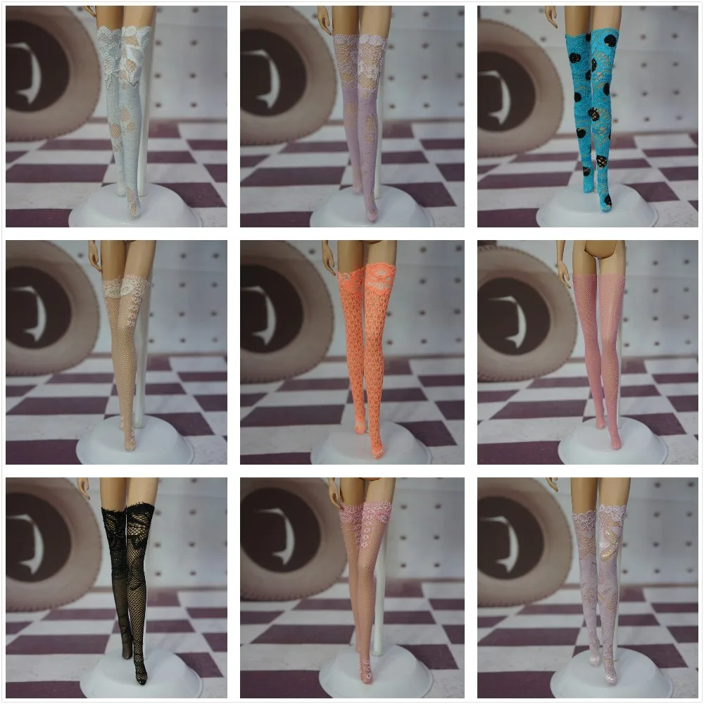 Factory Wholesale 100pcs Lot Fashionable Doll Stockings For Barbies