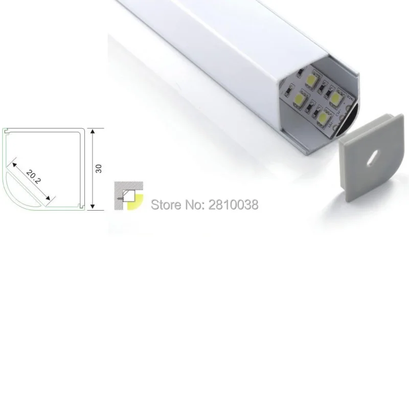 Aliexpress.com : Buy 30 X 2M Sets/Lot V shape profile led light and 90 ...