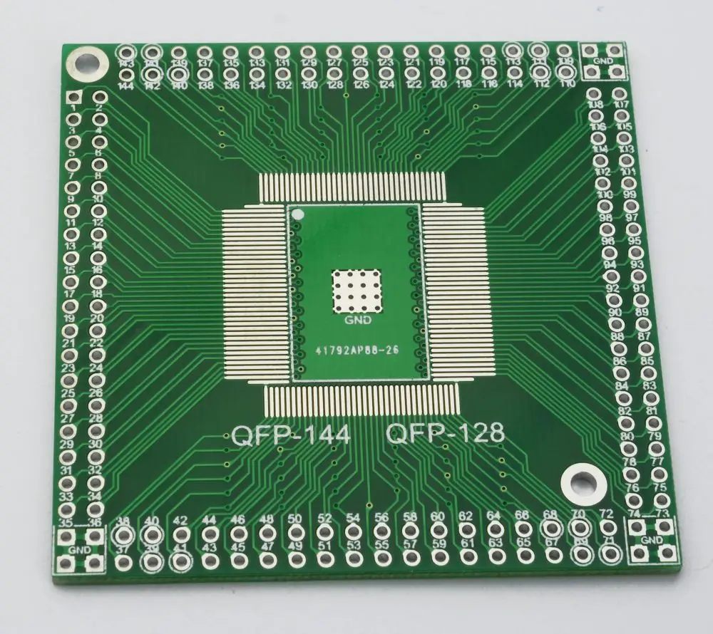 QFP / EQFP / TQFP / LQFP144 / 128 SMD DIP 스위치 어댑터 플레이트, 빈 보드 DIP CPU FPGA|fpga board|fpga ...