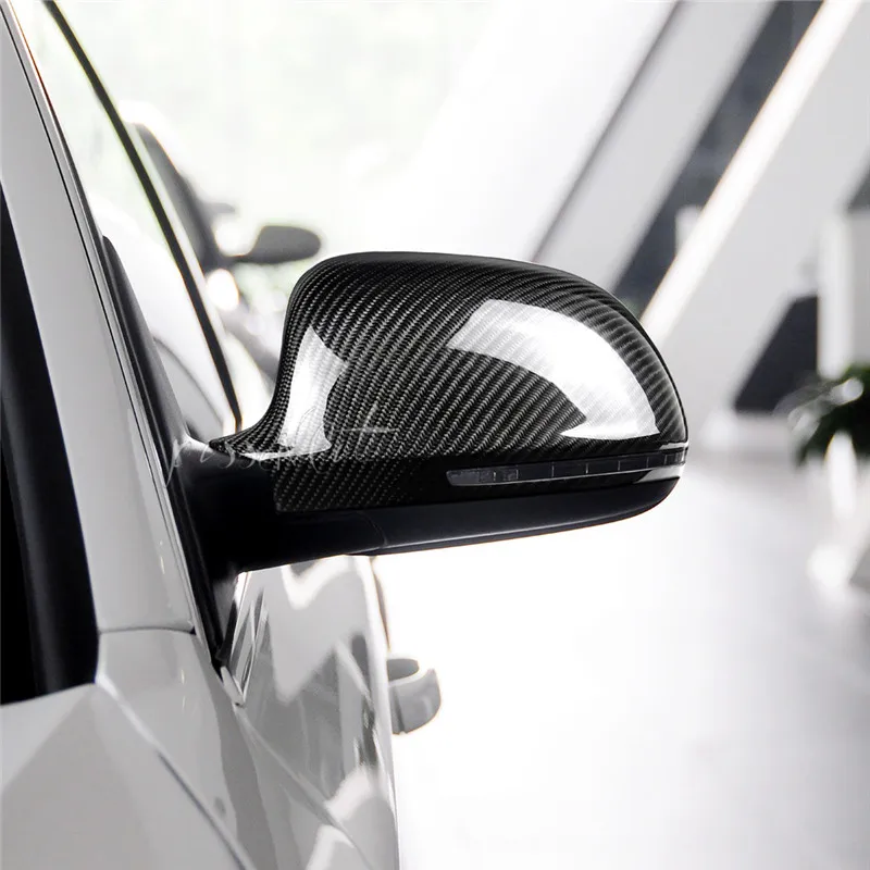 For Audi A3 A4 B8 Car Mirror Housing Carbon Fiber Side Wing Mirror For Audi A3 A4 B8 Car Mirror Housing Carbon Fiber Side Wing Mirror