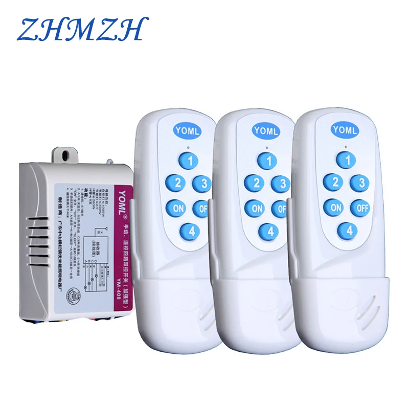 220V-Light-Intelligent-Remote-Control-Switch-110V-Digital-Smart-Wall ...
