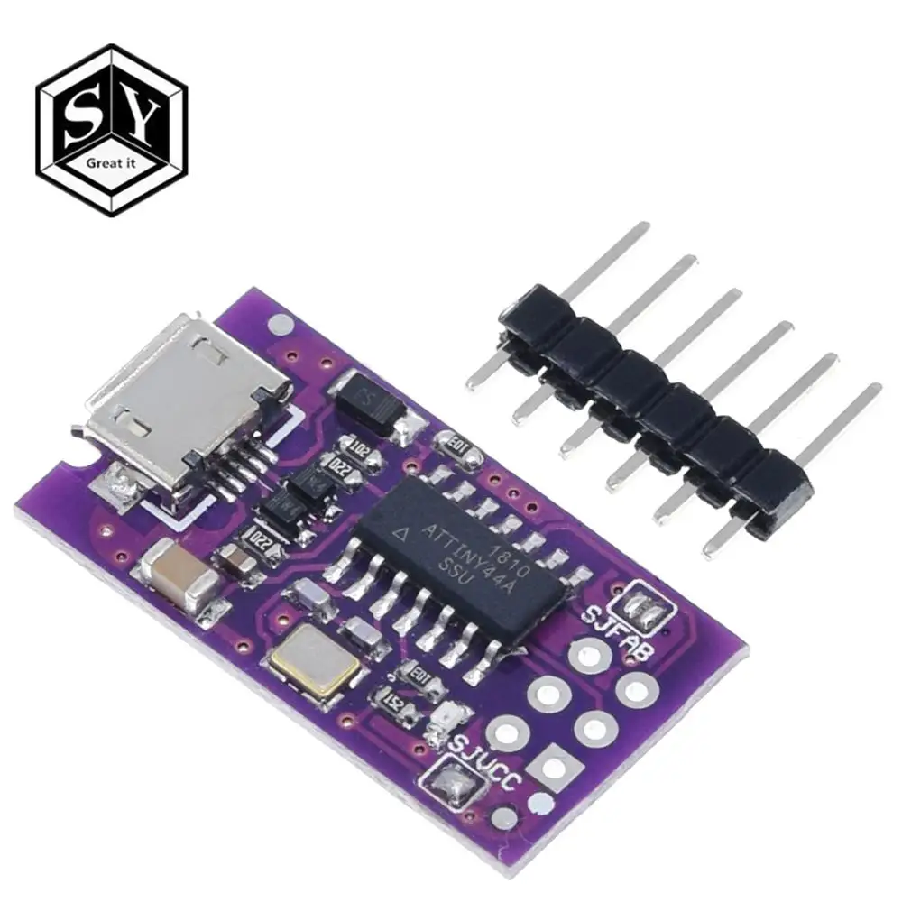 Micro Usb Tiny Avr Isp Attiny44 Attiny45 Attiny85 Usbtinyisp Programmer ...