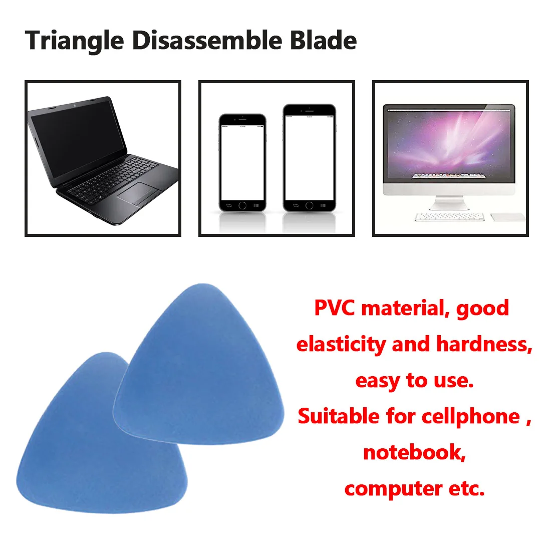 10pcs Cell Phone Opening Tools Thin Plastic Guitar Pick Pry Opener For ...