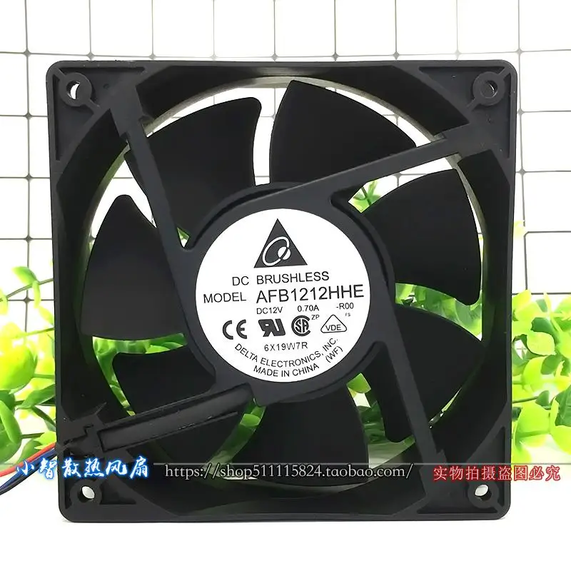 Original AFB1212HHE 12V 12CM 12038 0.70A Gale volume speed measurement alarm chassis cooling fan ...