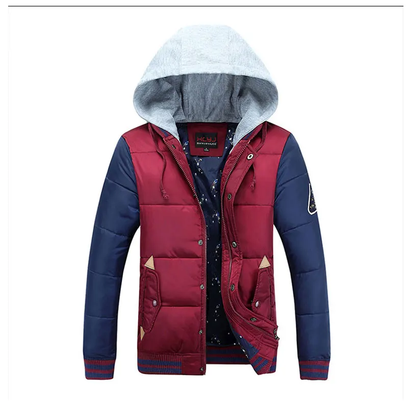 Winter Padded Jacket Men Hooded Outerwear Brand Casual Warm Coat Parka ...