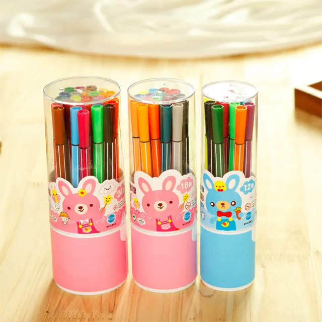 12/18/24 colors/ lot cute set Water color pen brush draw Marker ...