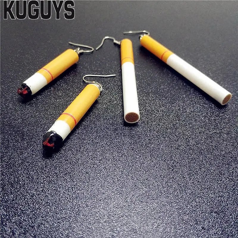 Smoke Drop Earrings | Drop Dangle Earring | Cigarette Earrings ...