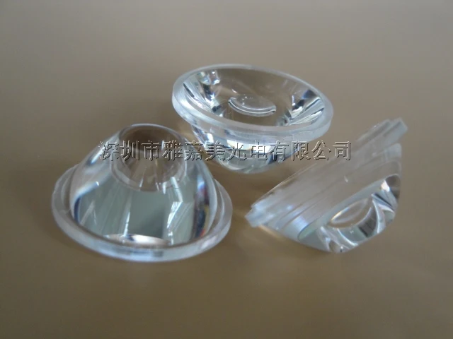 Led Lens 22.5mm 15 Degrees Smooth Surface Led Reflector Lens , Power 1w ...