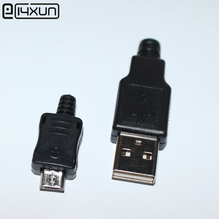 1sets Micro USB 5PIN Male Plug +5sets 5 Pin jack Connectors Charger 5P ...