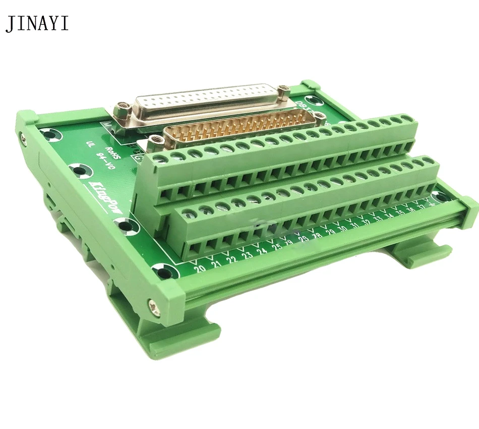 DB37 37 pin D SUB DR 37 Male Female signals Terminal PCB Breakout ...