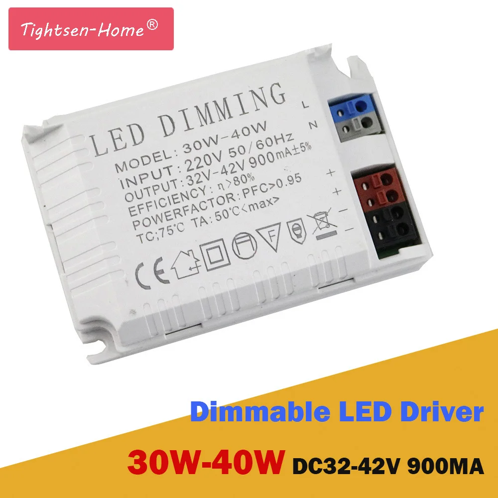 30w-40w Dimmable Led Driver Isolated 900ma 30w 32w 35w 40w Power Supply ...