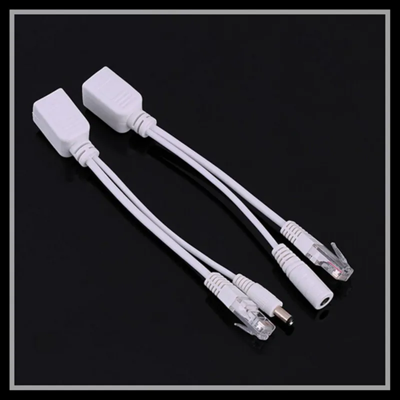 Poe Adapter Cable Rj45 Poe Injector + Poe Splitter Kit Power Over ...