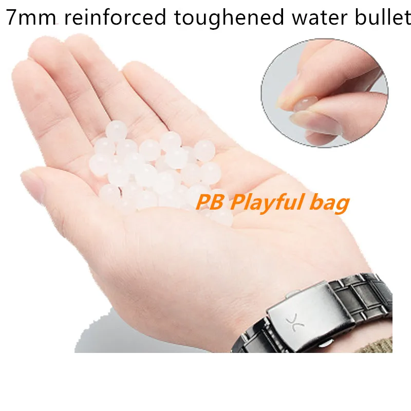 PB Playful bagCream white 7mm reinforced concrete hard water bullet gun ...