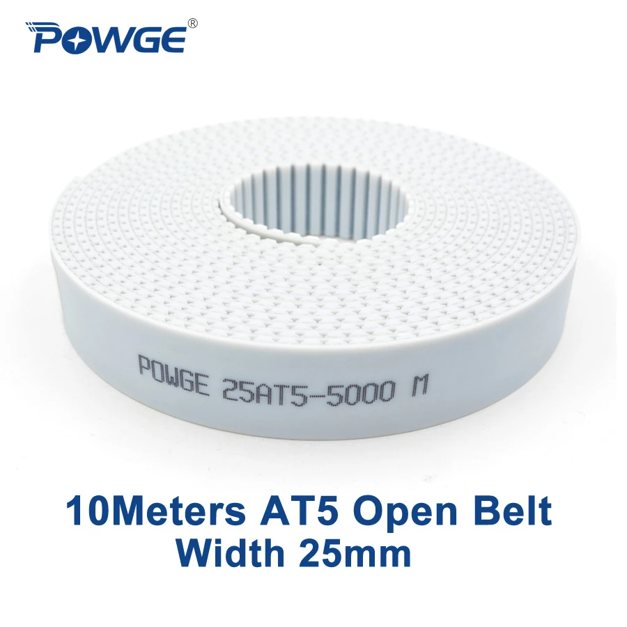 Powge Trapezoid 10meters Pu At5 Open Timing Belt At5-25mm Width 25mm ...