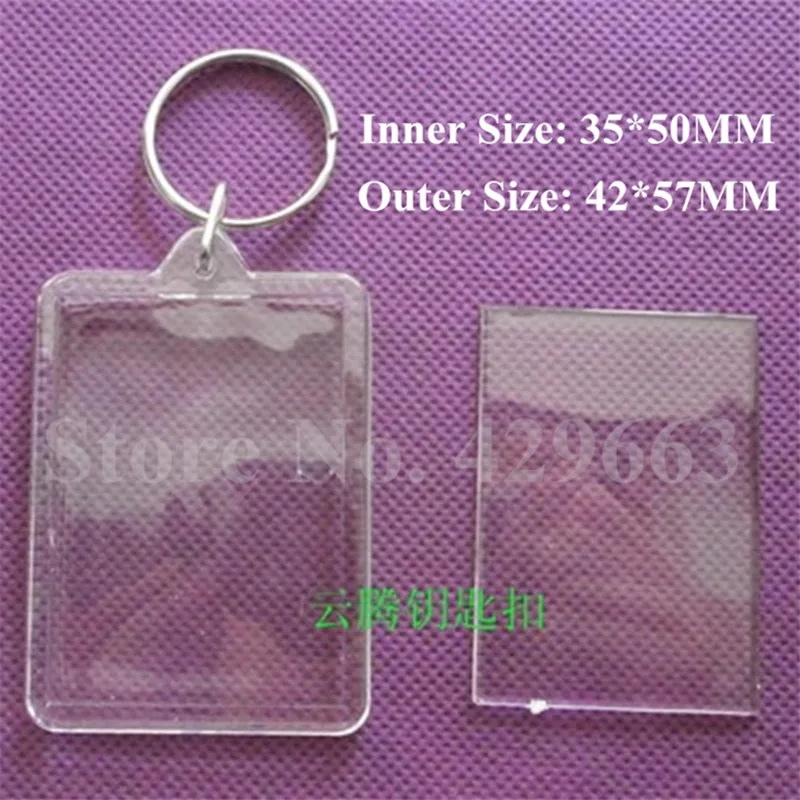 5pcs/lot inner 35*50mm Rectangular Shaped DIY Acrylic Blank Picture ...