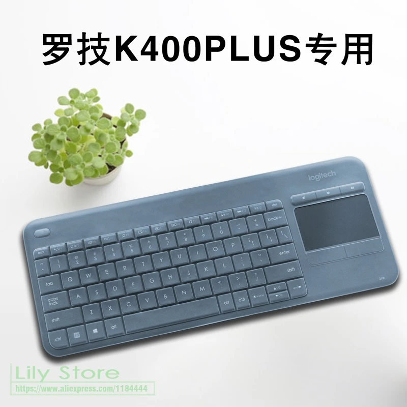 For Logitech K400 Plus Wireless Touch Tv Keyboard Silicone Dustproof ...