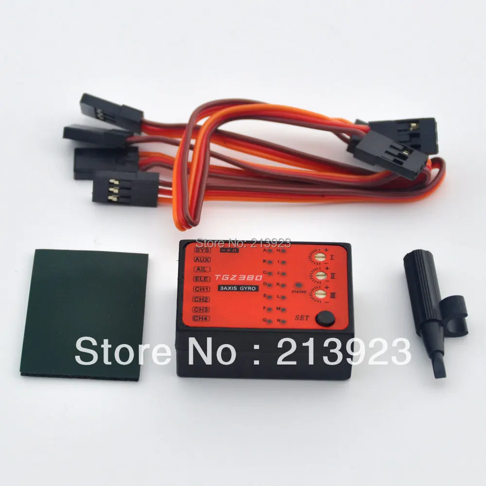 NUEVO 3 Axis Gyro Flybarless System TGZ380 Para ALIGN T-REX etc 450 550 ...
