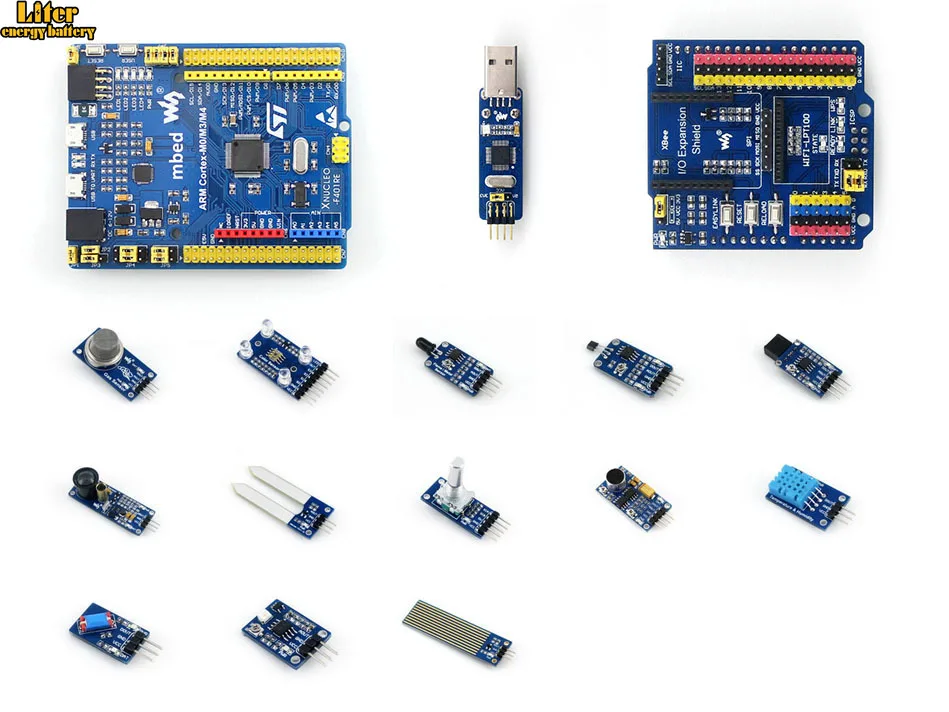 Stm32 보드 XNUCLEO F411RE NUCLEO F411RE + ST LINK/v2 + io 확장 쉴드 + 센서 모듈과 호환 가능|데모 보드| - AliExpress