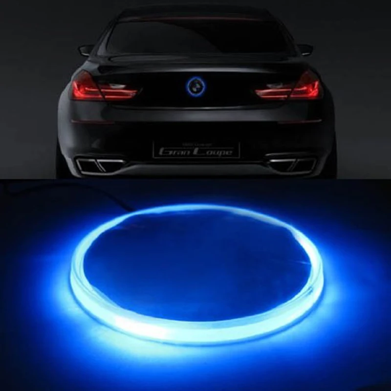 83mm Car Styling Car Light Decal 2D Sticker Logo Badge Emblem Light ...