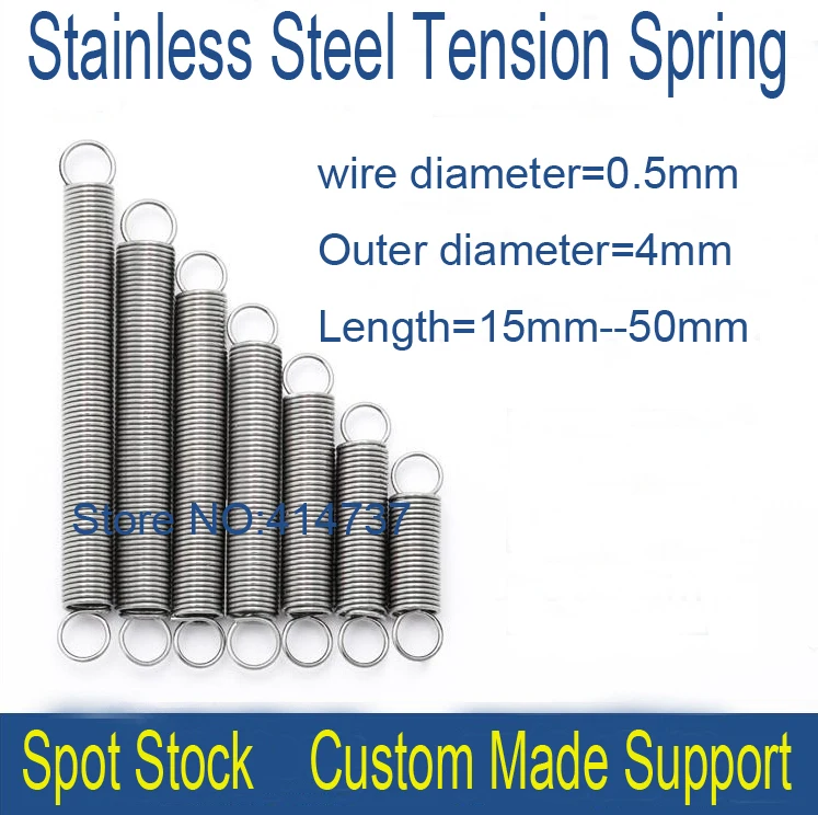 20pcs 0.5*4*15mm 50mm 0.5mm Wire stainless steel extension tension ...