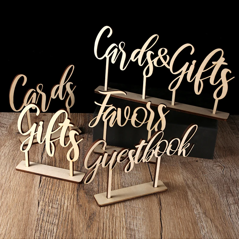 Wedding Gifts Sign Freestanding Gifts Wooden Wedding Sign for Wedding ...