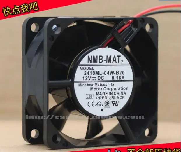 NMB MAT 2410ML 04W B20 L00 DC 12V 0.16A 60x60x25mm Servidor Ventilador ...