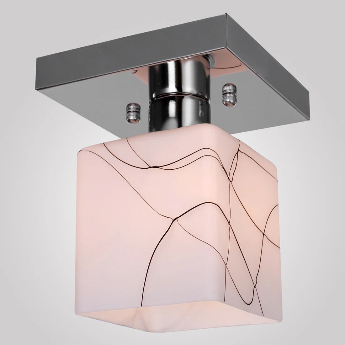Newly Modern Glass Cube Light Pendant Lamp Lighting Fixture Chandelier ...