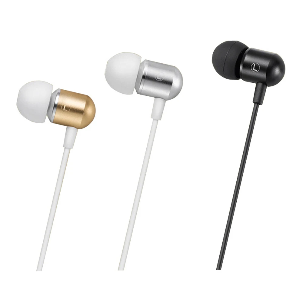Wired Metal Earphone Stereo Earphones with mic Universal Headsets For ...