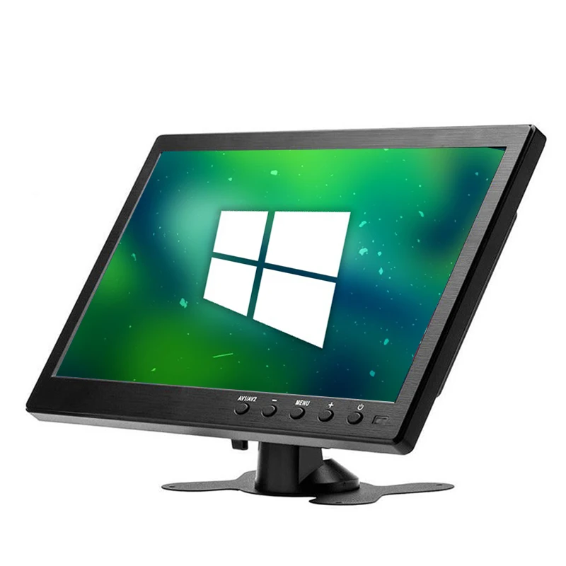 10.1 Inch IPS Monitor HD Portable Color LED LCD Display Screen with AV ...