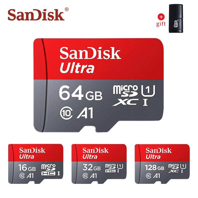 SanDisk cartão micro sd 128 gb classe cartão de memória 10 32 gb 64 16 gb sd carte tarjeta micro ...