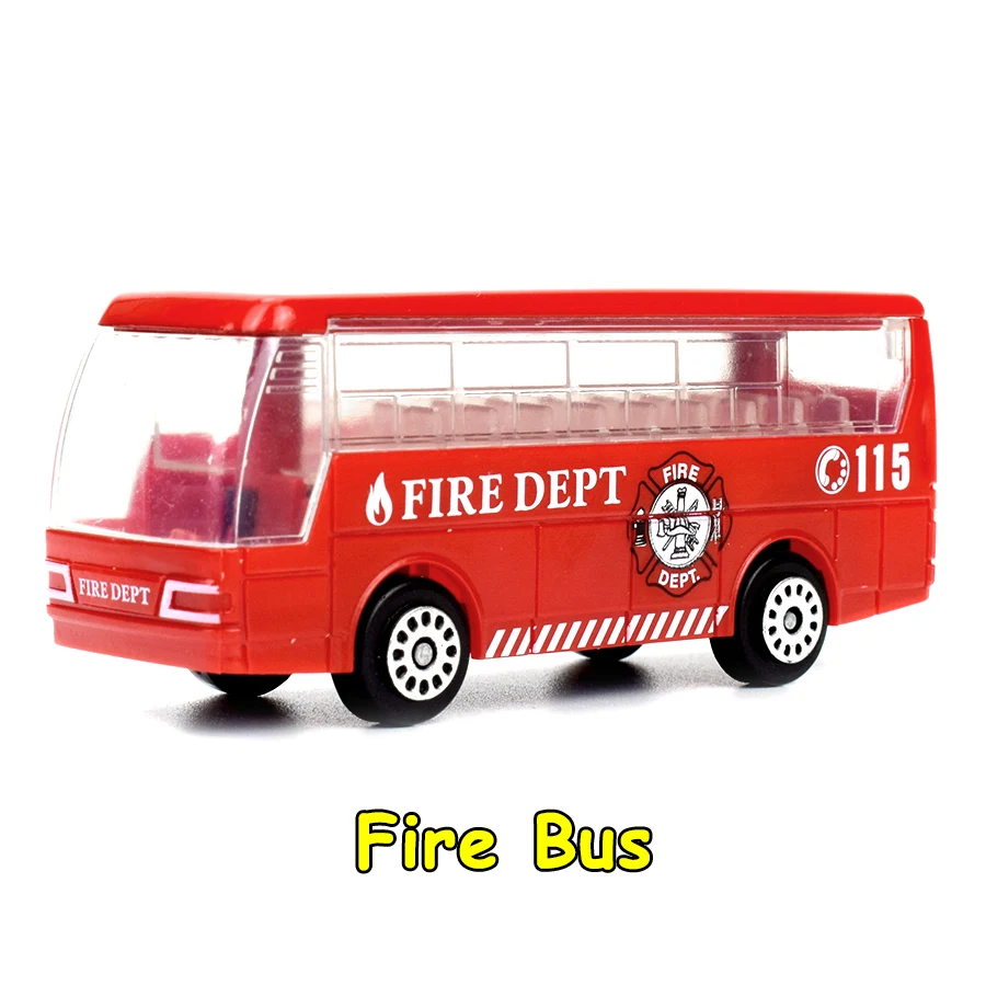 6 видов литья под давлением пожарная машина Мини Сплав Glide Модель ...