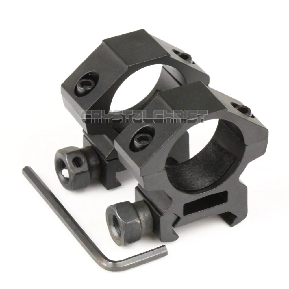 HUNTING 2 x Tactical Low Profile 25.4mm Scope Rings 21mm Picatinny ...
