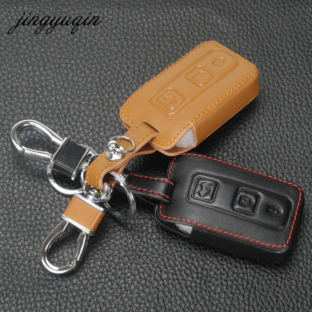 Jingyuqin Smart Remote Leather Key Fob Case For Toyota Avenix Crown ...