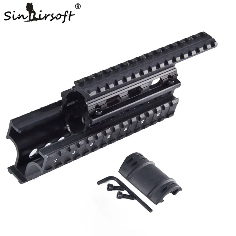 AK 47/74 Tactical Quad Rails Handguard Rail with 6pcs covers Hunting ...