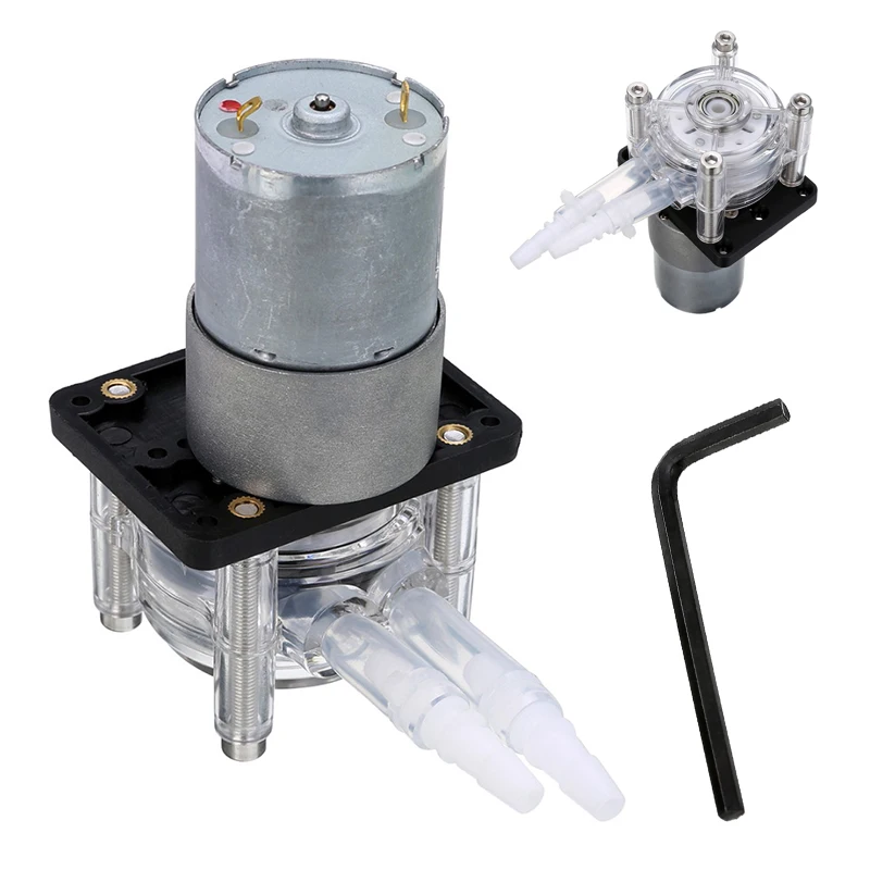 12V DC DIY Dosing Pump Peristaltic Dosing Head For Aquarium Lab ...