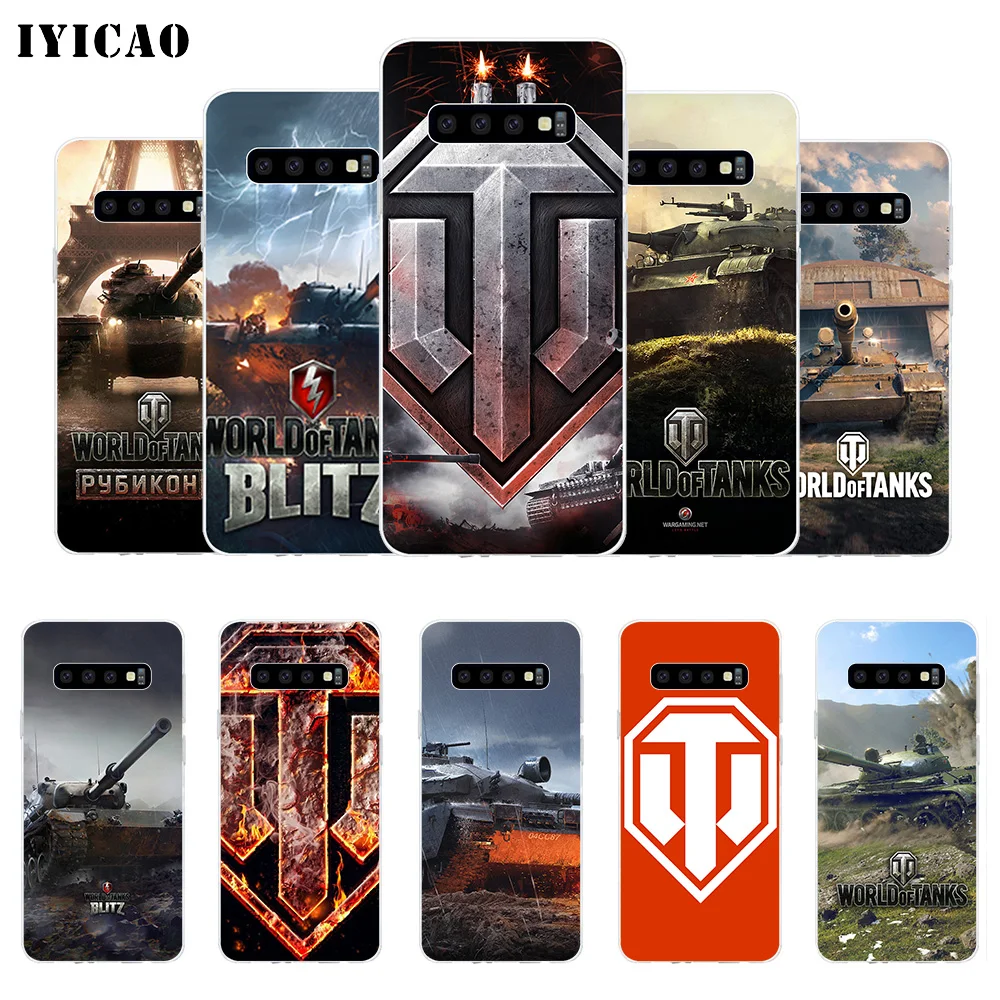 IYICAO mundo de tanques juego suave de silicona caso de teléfono para ...