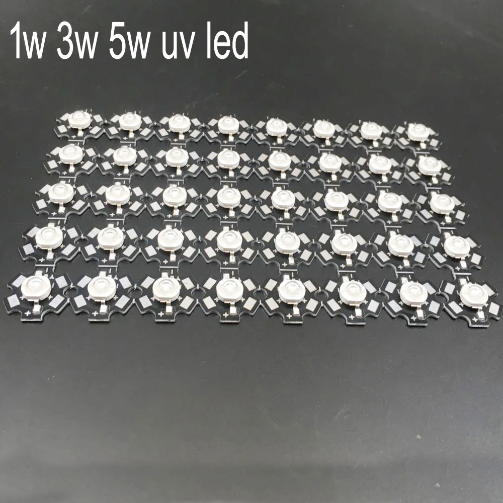 10pcs Uv Purple Led Ultraviolet Bulbs Lamp Chips 365nm 375nm 380nm 385nm 395nm 400nm 405nm For ...
