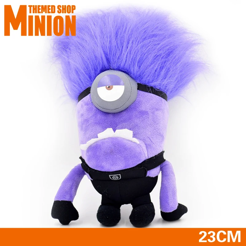 One Piece Purple Minion Plush 23cm/9inch 1 Eye Variant Minions Pelucia ...