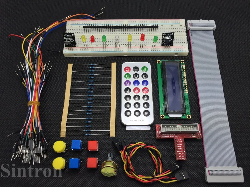 [Sintron] T Cobbler GPIO Extension Board Breadboard Starter Kit DS18B20 IR remote for Raspberry ...